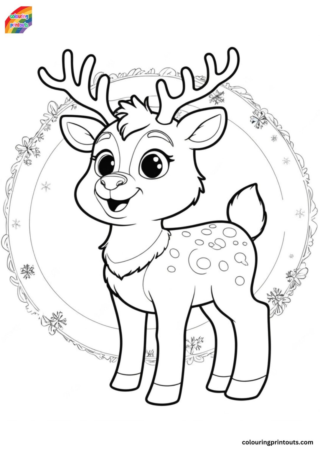 Rudolph Red Nosed Reindeer Coloring Pages