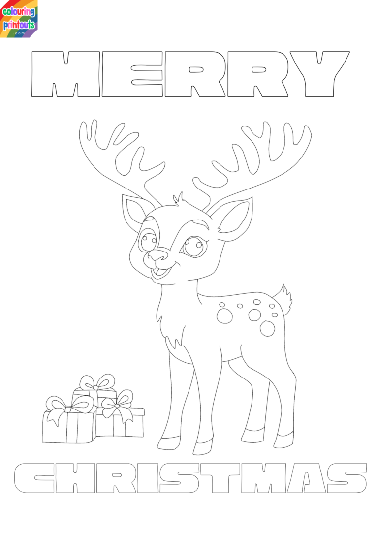 Rudolph Red Nosed Reindeer Coloring Pages (Free PDF Printables)