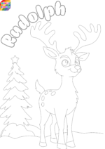 Rudolph Red Nosed Reindeer Coloring Pages (Free PDF Printables)