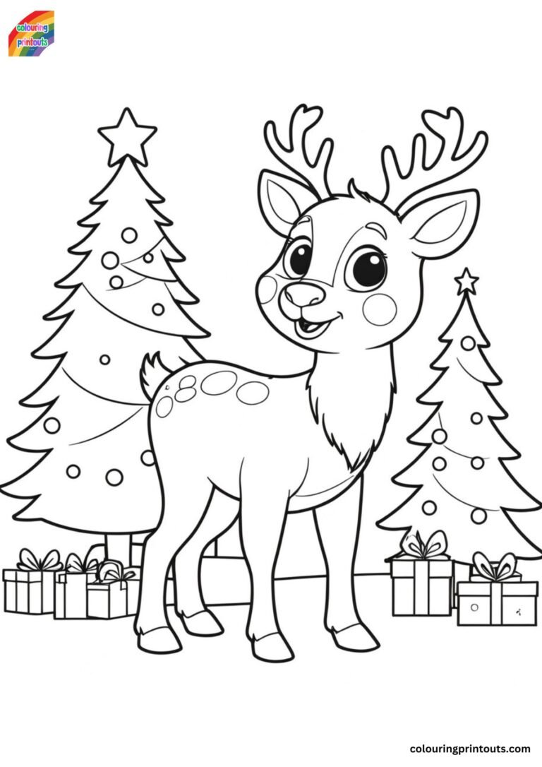 Rudolph Red Nosed Reindeer Coloring Pages