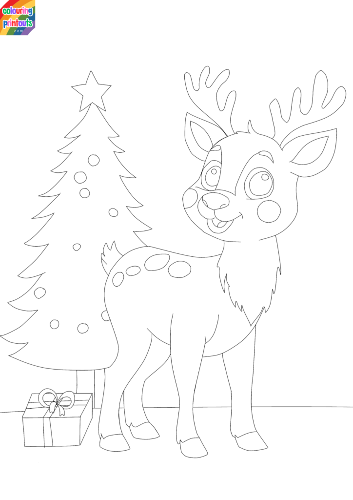 Rudolph Red Nosed Reindeer Coloring Pages (Free PDF Printables)