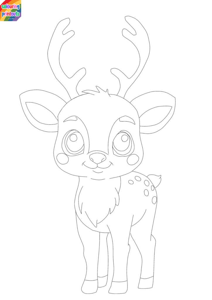 Rudolph Red Nosed Reindeer Coloring Pages (Free PDF Printables)