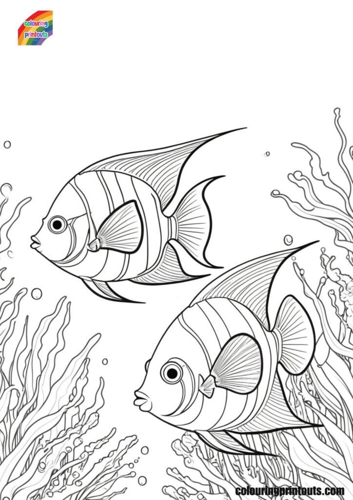 Angelfish Coloring Pages [Free Printables]