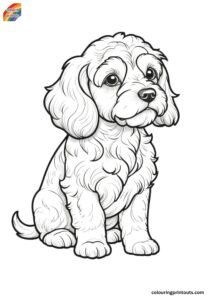 Cockapoo Colouring Pages (Free Download)
