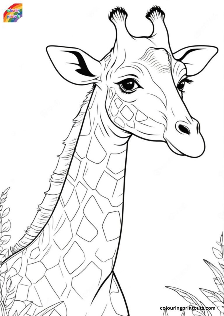 Coloring Pictures Of Giraffes (Free Printables)