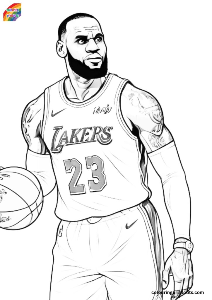 Lebron James Coloring Pages (Download Free PDF)