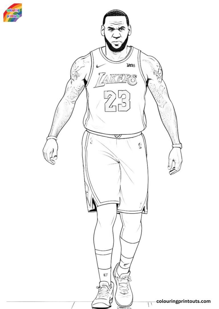 Lebron James Coloring Pages (Download Free PDF)