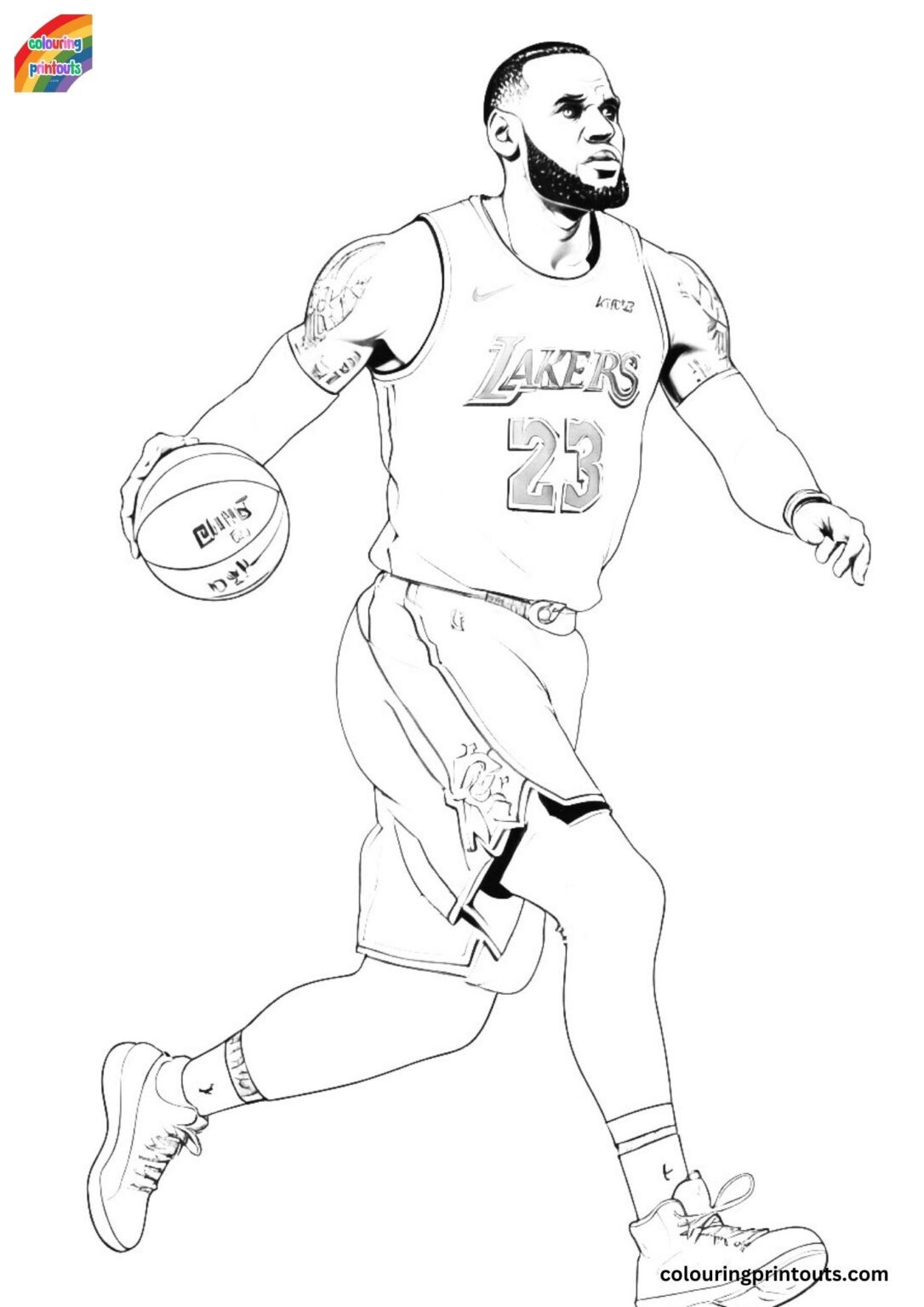 Lebron James Coloring Pages (Download Free PDF)