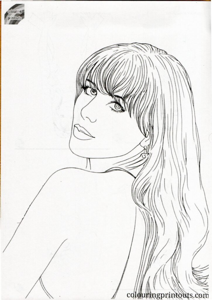 Sabrina Carpenter Coloring Pages – Colouring Printouts