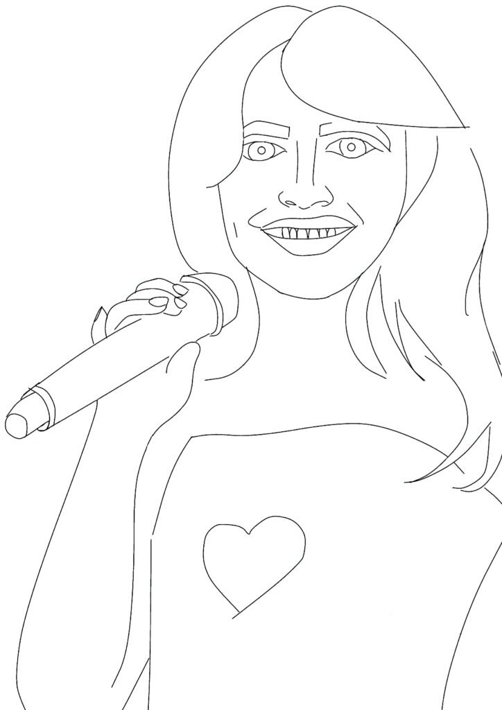 Sabrina Carpenter Coloring Pages (Free Printables)