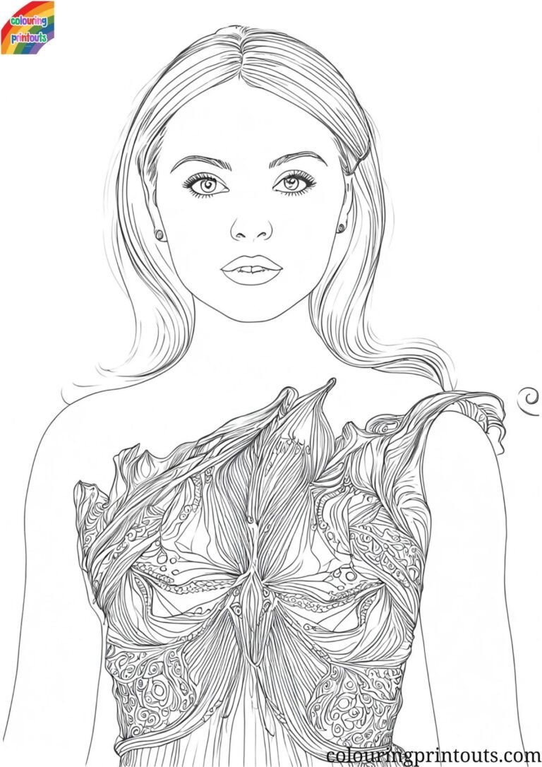 Sabrina Carpenter Coloring Pages (Free Printables)