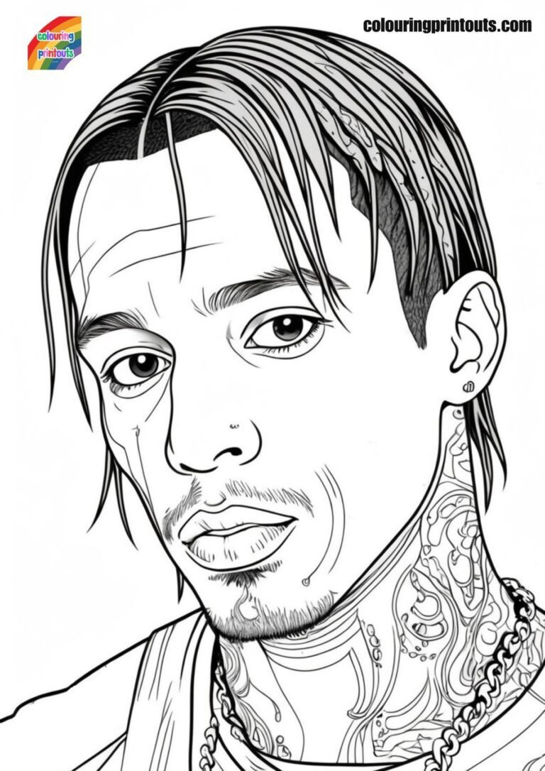 Travis Scott Coloring Pages [Free Printables]