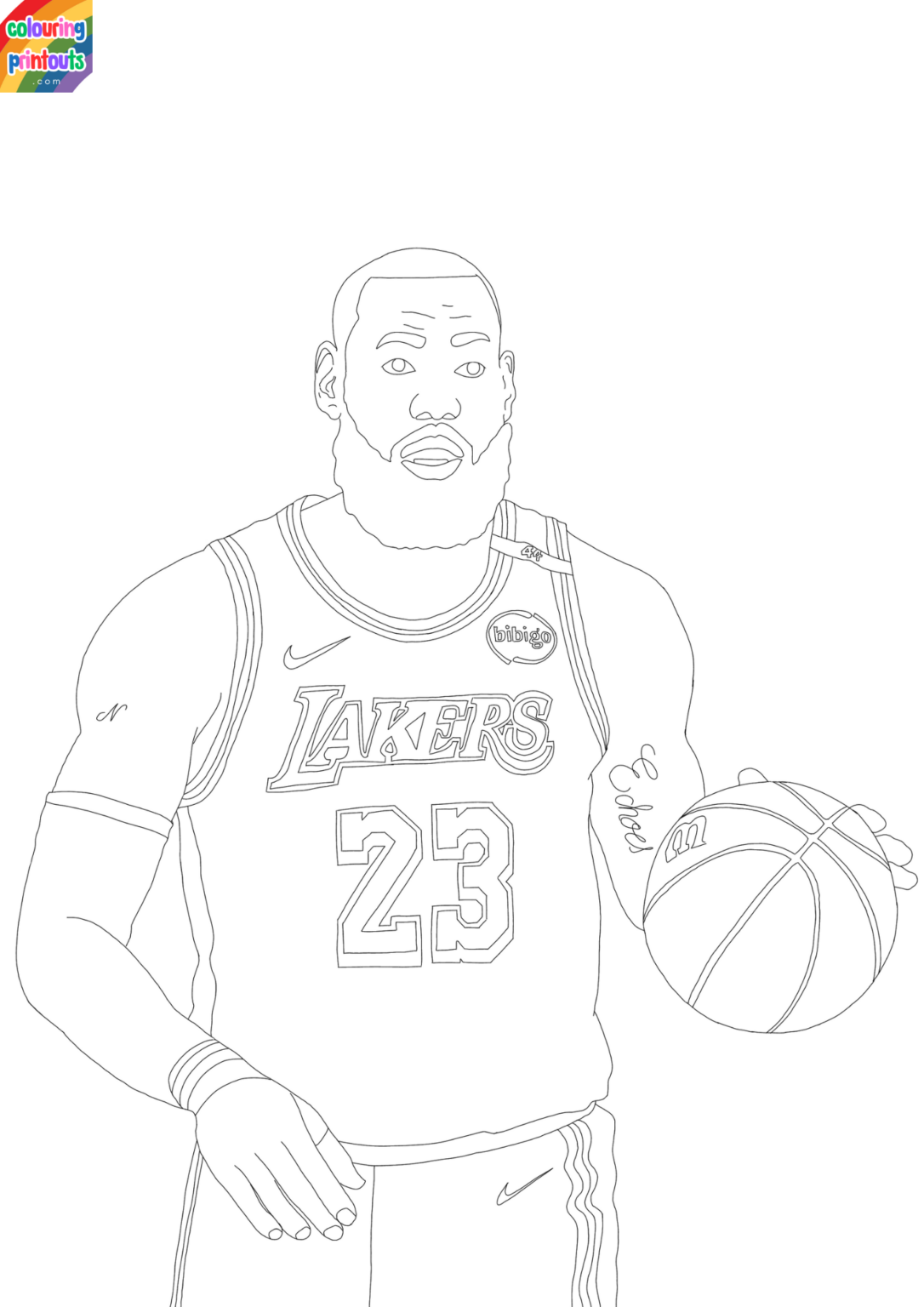 Lebron James Coloring Pages (Download Free PDF)