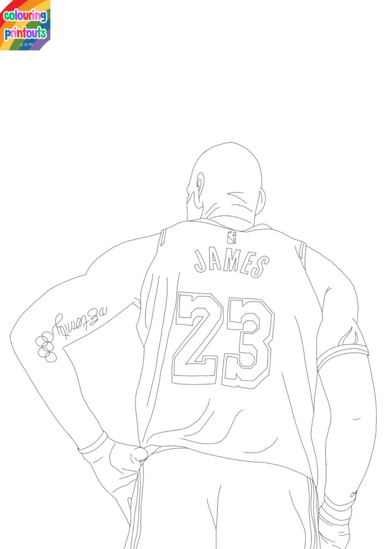 Lebron James Coloring Pages (Download Free PDF)