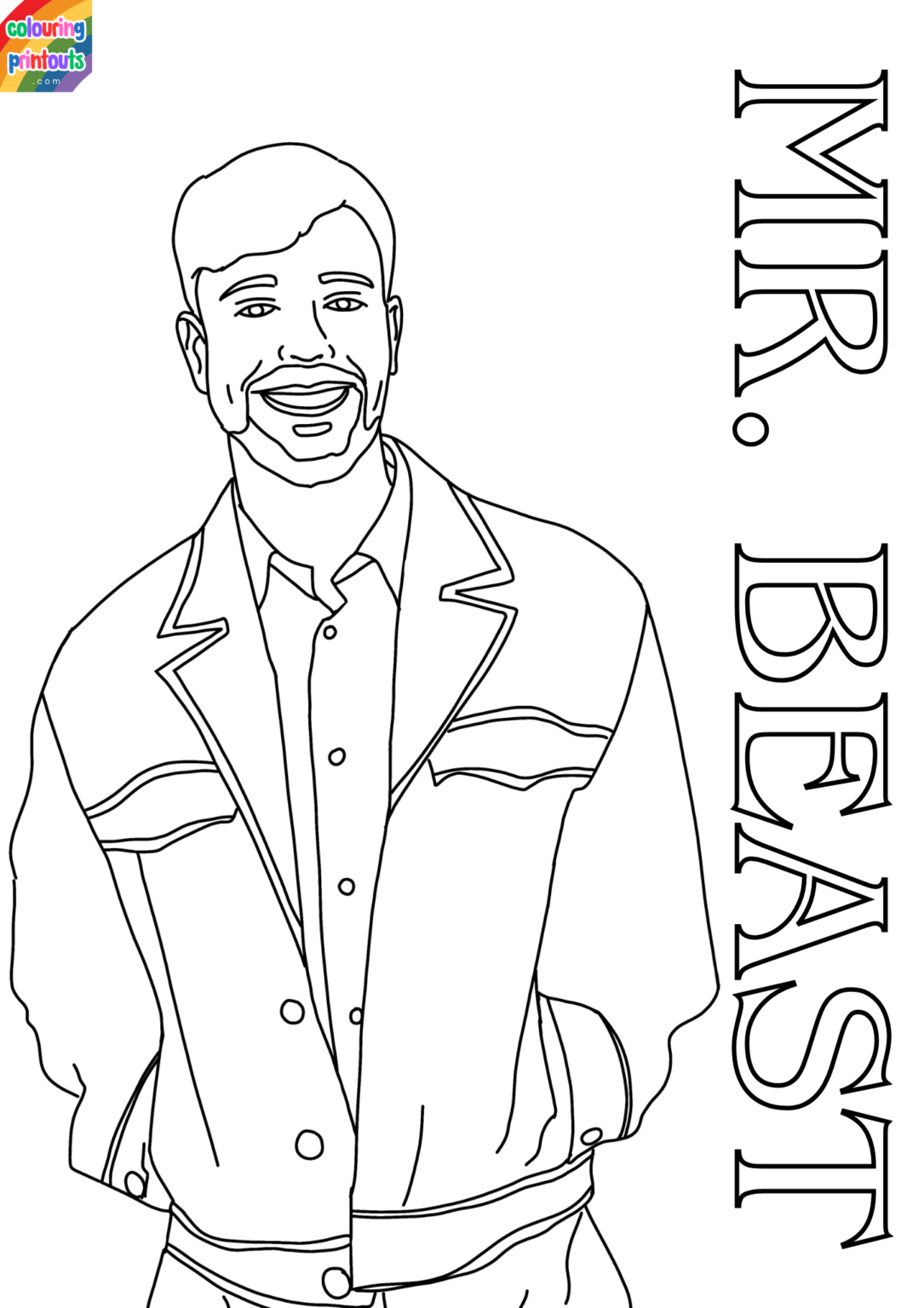 MrBeast Coloring Pages [Free PDF Printables]