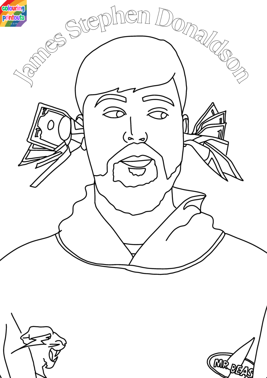 MrBeast Coloring Pages [Free PDF Printables]