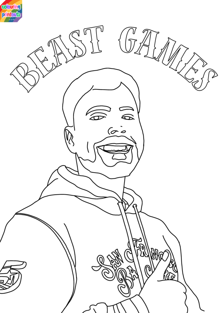 MrBeast Coloring Pages [Free PDF Printables]