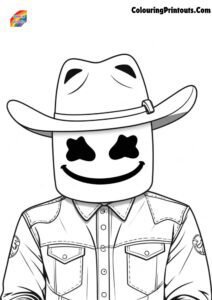Marshmello Coloring Pages (Free Printables)