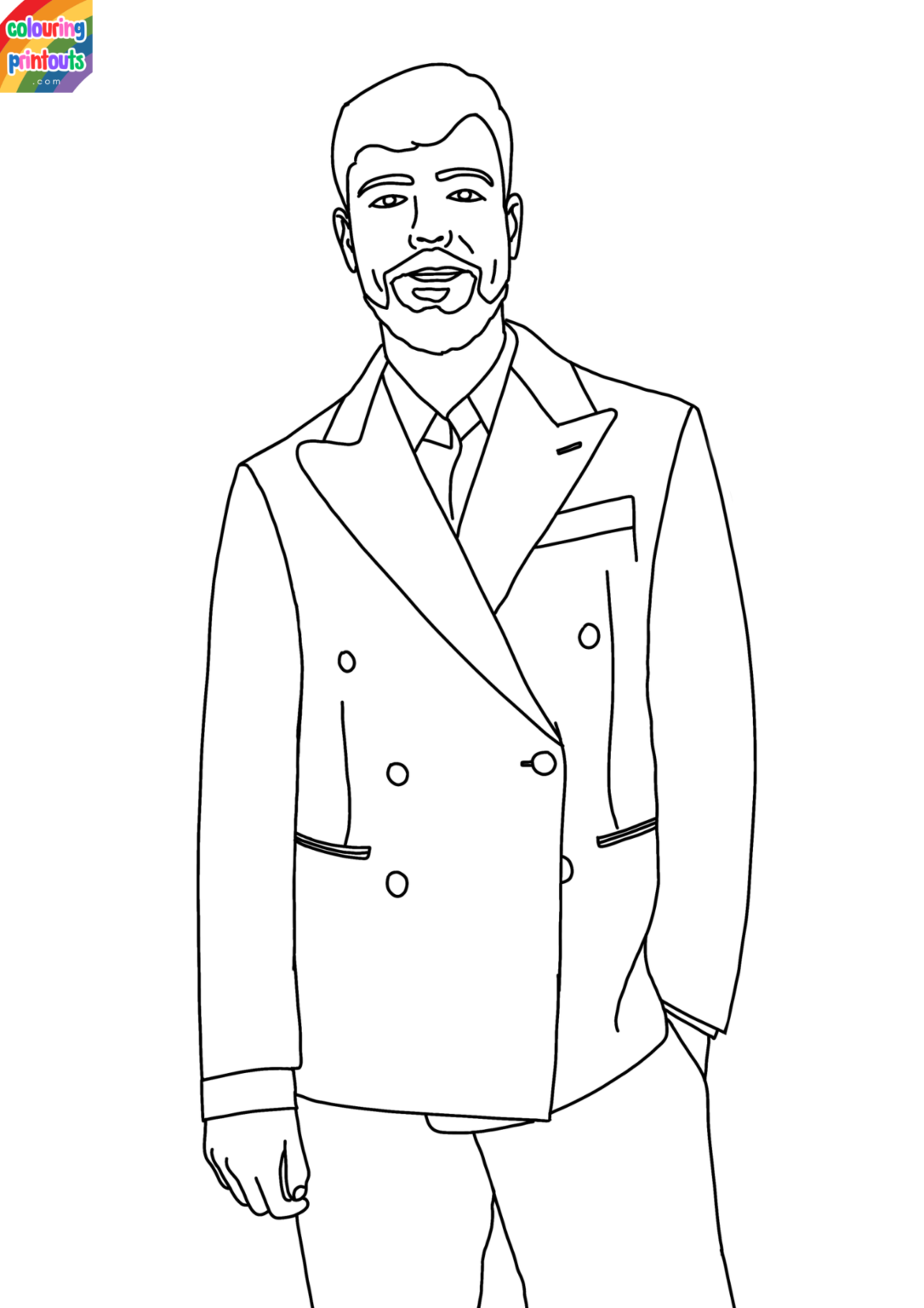 MrBeast Coloring Pages [Free PDF Printables]