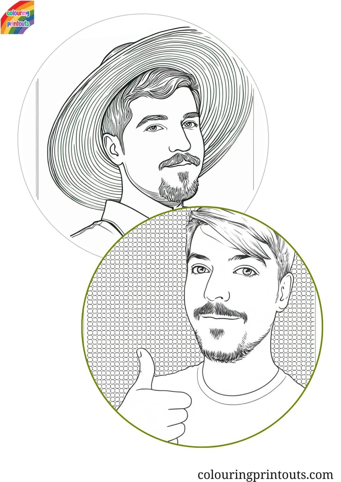 MrBeast Coloring Pages [Free PDF Printables]