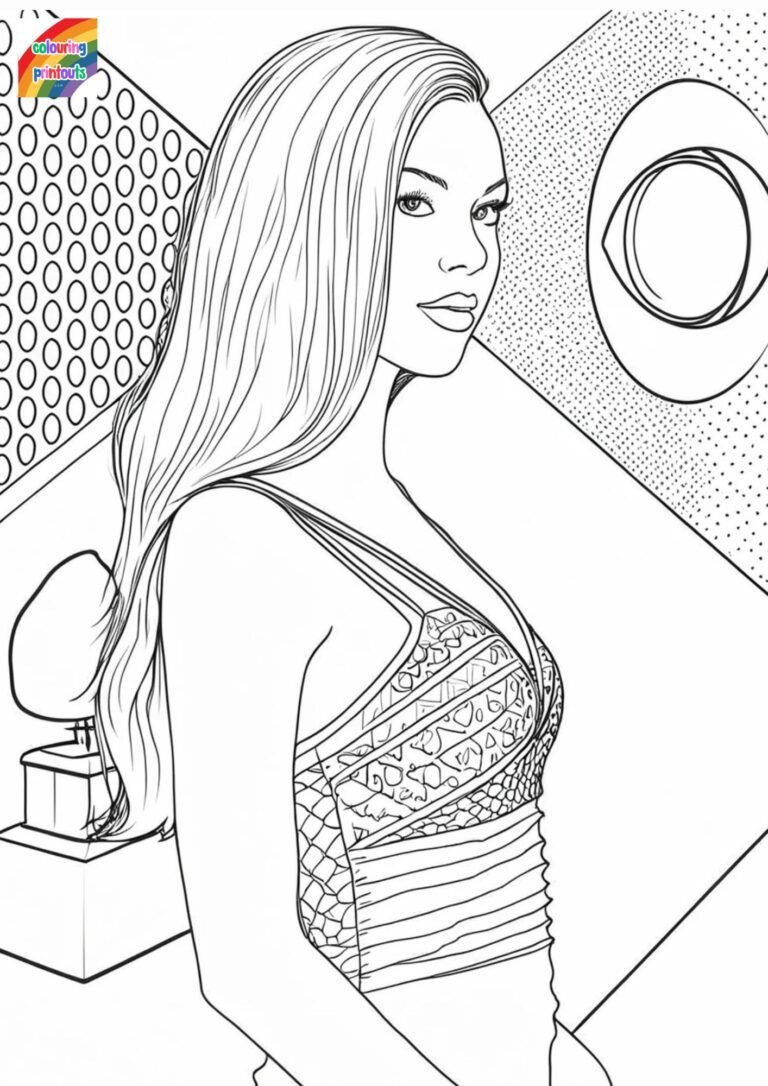 Olivia Rodrigo Coloring Pages (Free Printables)