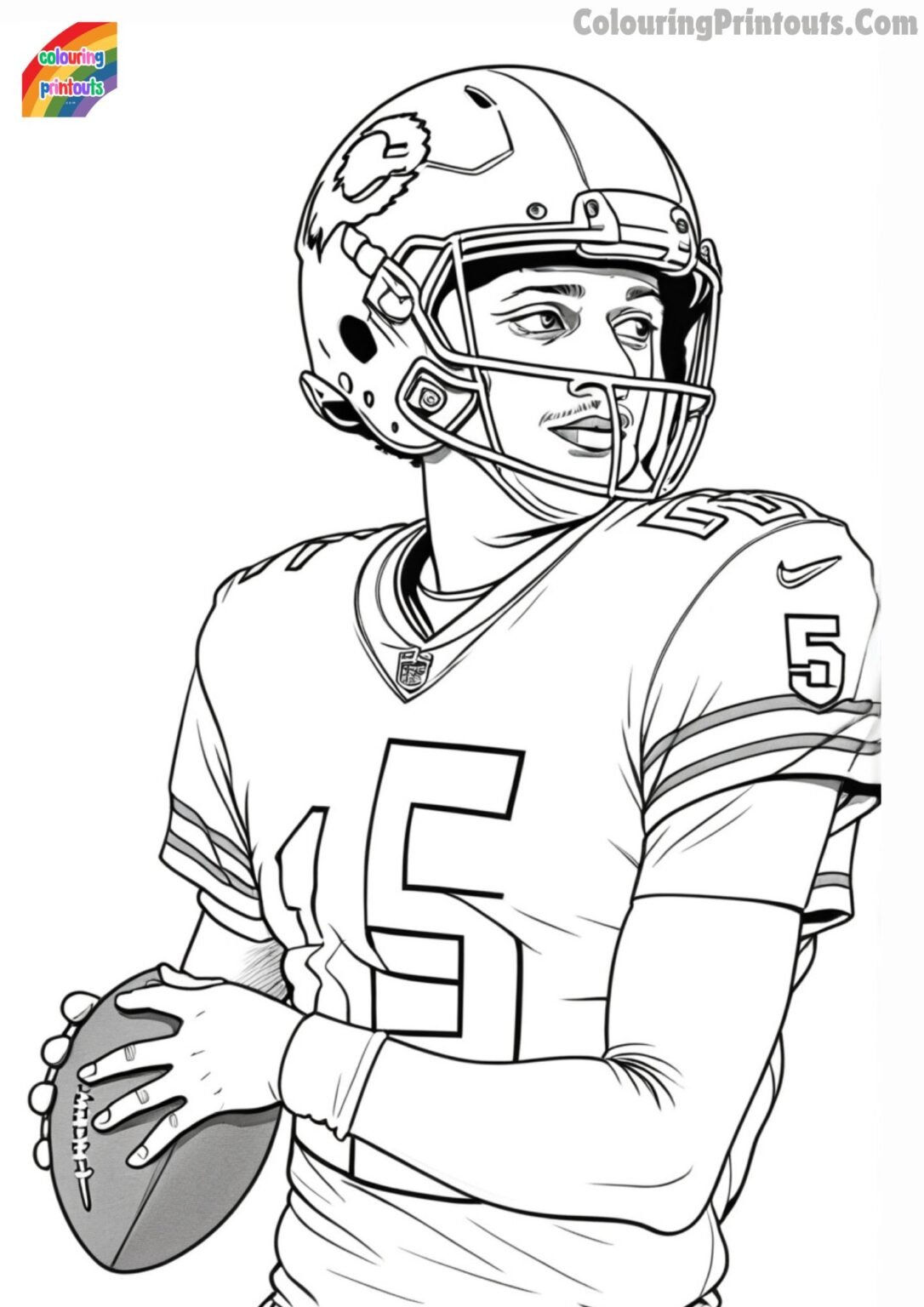 10+ Patrick Mahomes Coloring Pages (Free Printables)