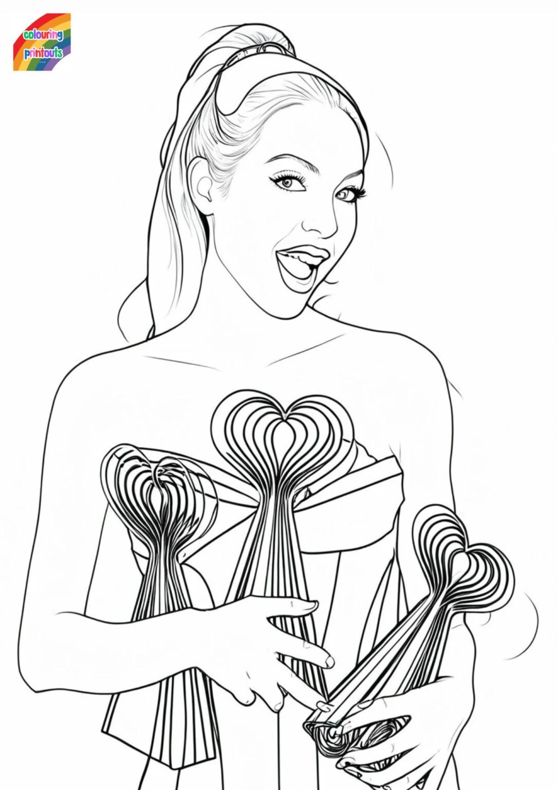 Olivia Rodrigo Coloring Pages (Free Printables)