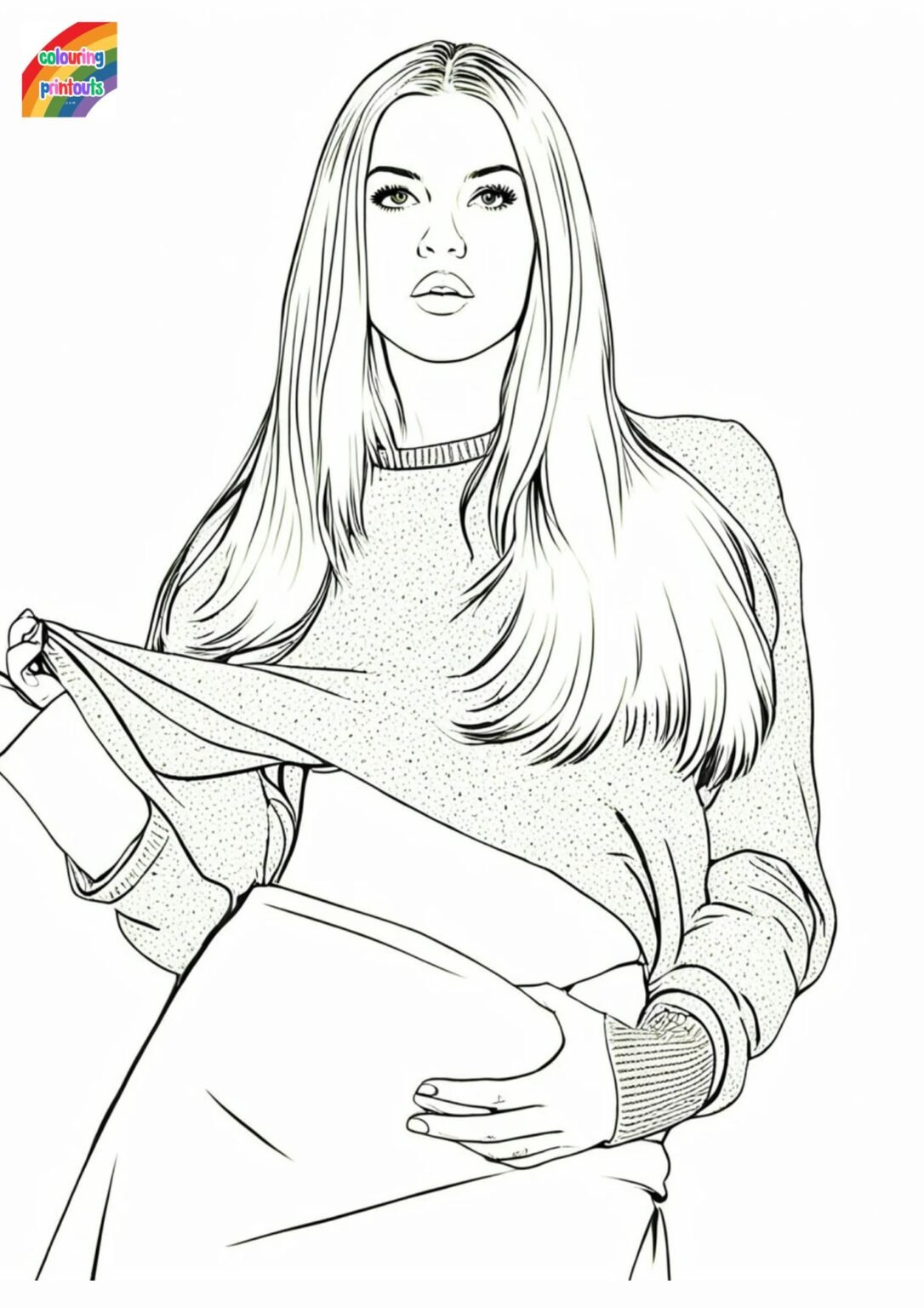 Olivia Rodrigo Coloring Pages (Free Printables)