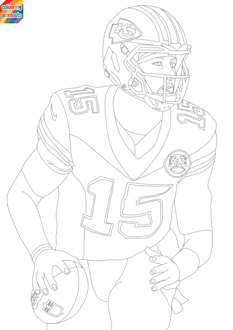 10+ Patrick Mahomes Coloring Pages (Free Printables)
