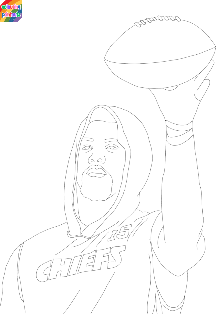 10+ Patrick Mahomes Coloring Pages (Free Printables)