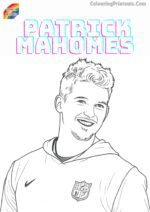 10+ Patrick Mahomes Coloring Pages (Free Printables)