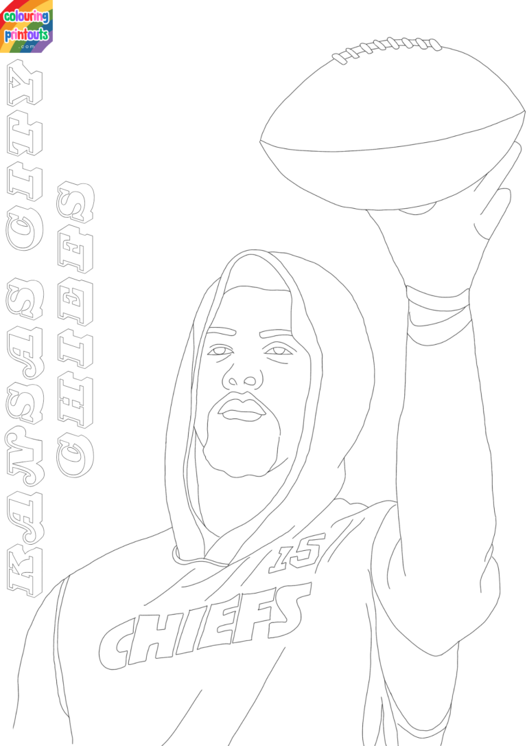 10+ Patrick Mahomes Coloring Pages (Free Printables)
