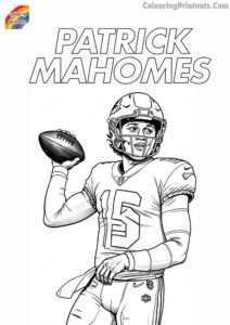 10+ Patrick Mahomes Coloring Pages (Free Printables)