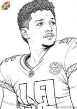 10+ Patrick Mahomes Coloring Pages (Free Printables)