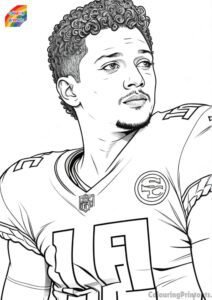 10+ Patrick Mahomes Coloring Pages (Free Printables)