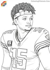 10+ Patrick Mahomes Coloring Pages (Free Printables)