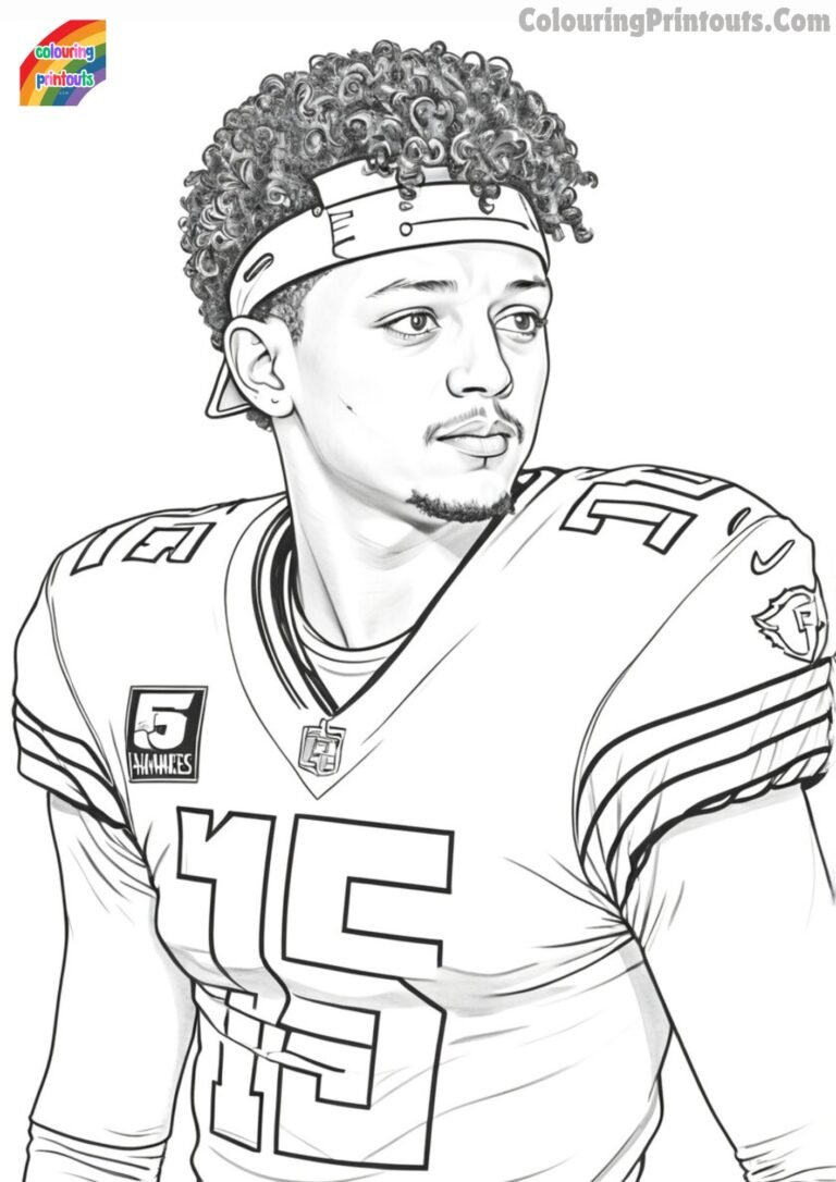10+ Patrick Mahomes Coloring Pages (Free Printables)