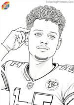 10+ Patrick Mahomes Coloring Pages (Free Printables)