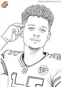 10+ Patrick Mahomes Coloring Pages (Free Printables)