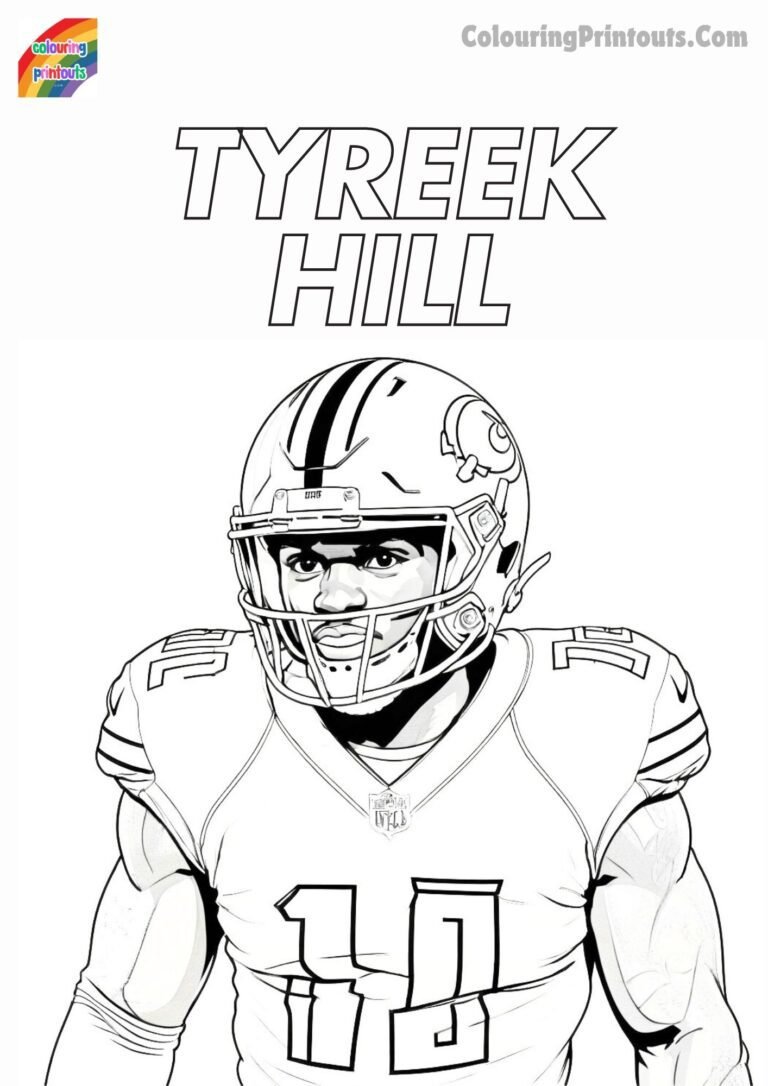 10+ Tyreek Hill Coloring Pages
