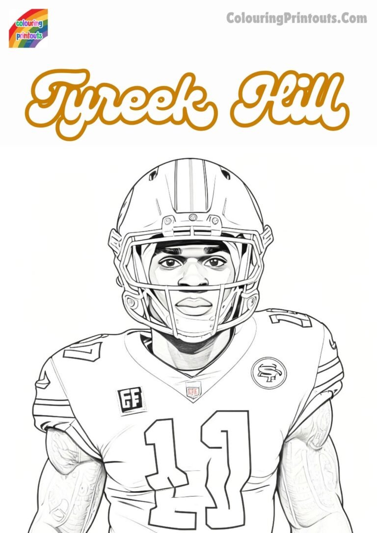 10+ Tyreek Hill Coloring Pages