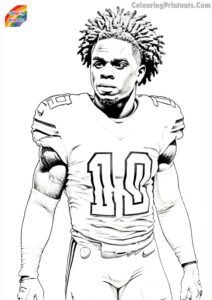 10+ Tyreek Hill Coloring Pages