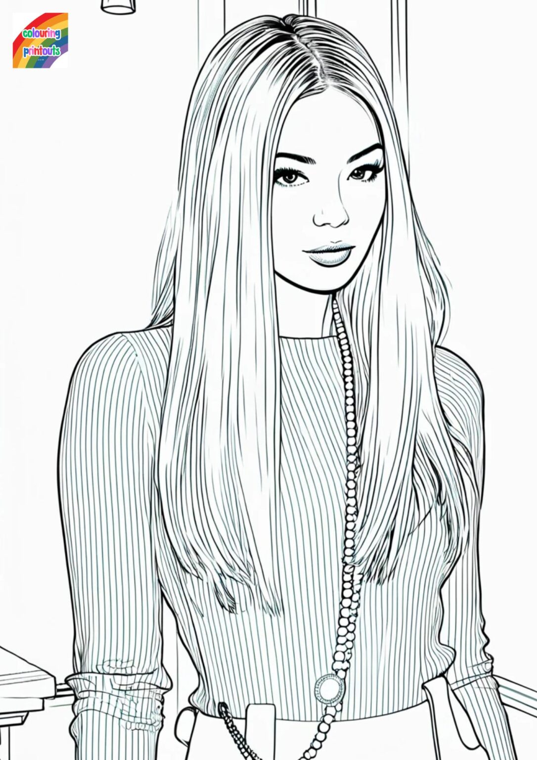 Blackpink Coloring Pages Jennie (Free Printables)