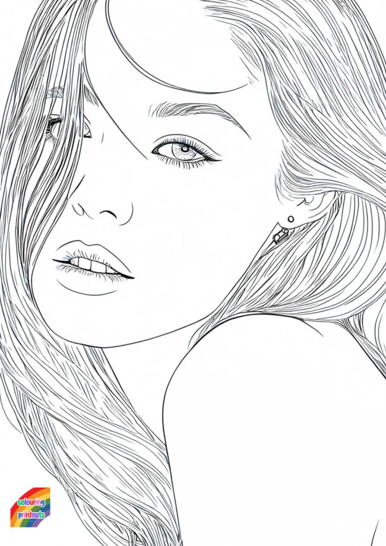 Blackpink Coloring Pages Jennie (Free Printables)