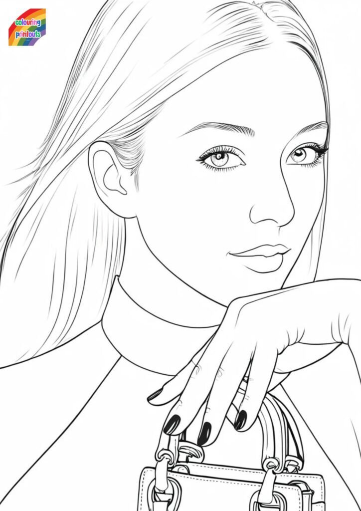 Blackpink Coloring Pages Jisoo (Free PDF Printables)