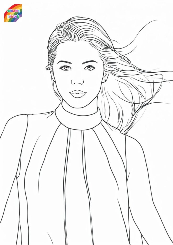 Blackpink Coloring Pages Jisoo (Free PDF Printables)