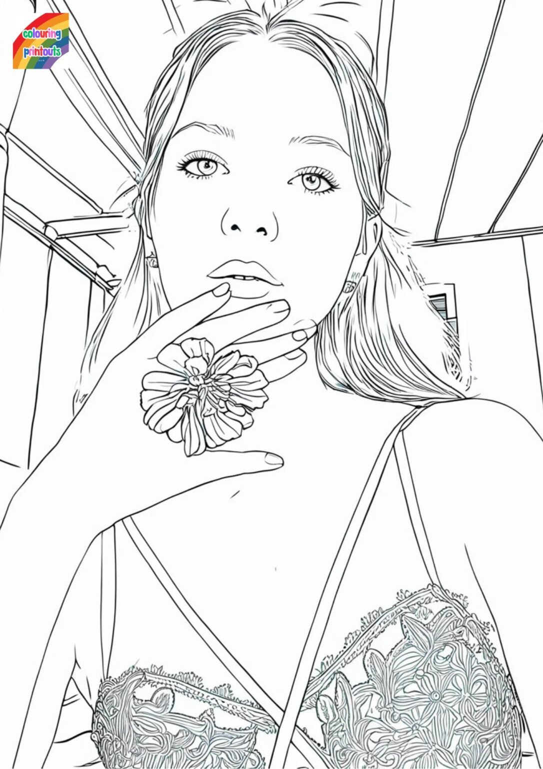 Blackpink Coloring Pages Jisoo (Free PDF Printables)