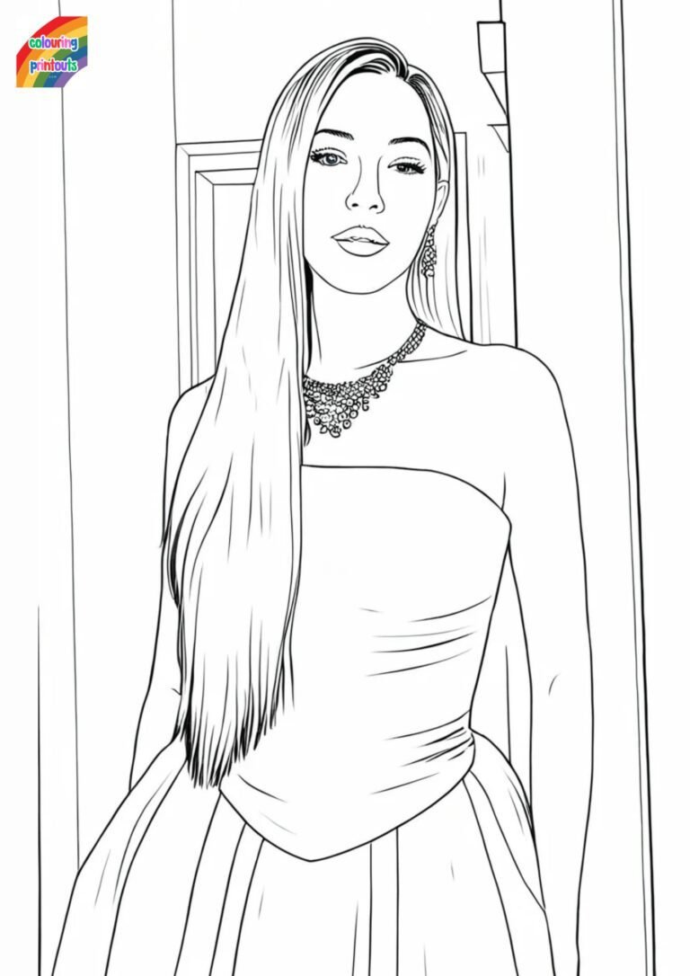 Blackpink Coloring Pages Jisoo (Free PDF Printables)