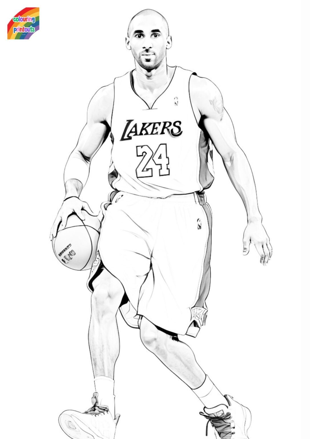 Kobe Bryant Coloring Pages ( Free Printables )