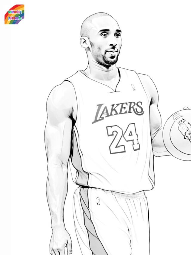 Kobe Bryant Coloring Pages ( Free Printables ) - Colouring Printouts